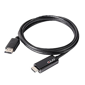 Club 3D CAC-1082 DisplayPort 1.4 Cable to HDMI 2.0b Active Adapter Male/Male 2m/6.56 ft