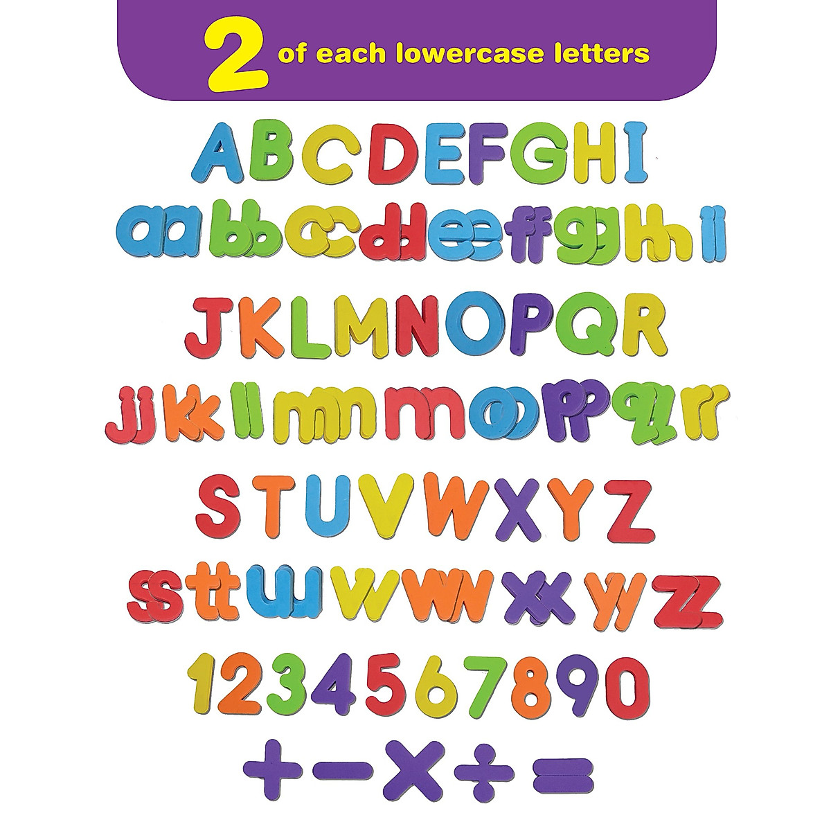 Magnetic Foam Letters and Numbers Premium Quality ABC, 93 Foam Alphabet Magnets | Educational Toy for Preschool Learning, Spelling, Counting in Canister