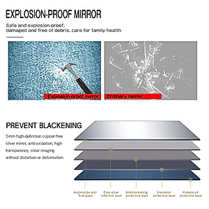 KIAYACI Full Length Mirror Floor Mirror Wood Frame Wall Mounted Mirror Distressed Style Wide Frame Dressing Make Up Mirror for Bathroom/Bedroom/Living Room/Entry/Farmhouse (Light Gray, 58" x 24")