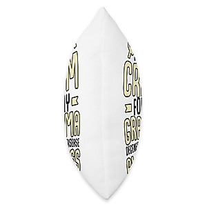 DDD Fighter Survivor Cream Ribbon I Wear Cream for My Grandma Degenerative Disc Disease Ninja Throw Pillow, 16x16, Multicolor