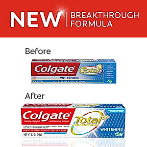 Colgate Total Whitening Toothpaste Gel, Mint, 3.3 Oz