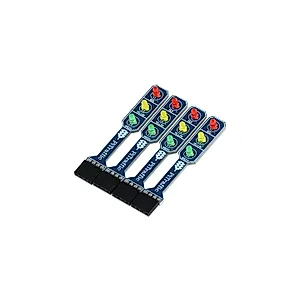 sb components PiTraffic Educational Traffic Light Add on Shield HAT for Raspberry Pi 4, 3, 2 and Zero