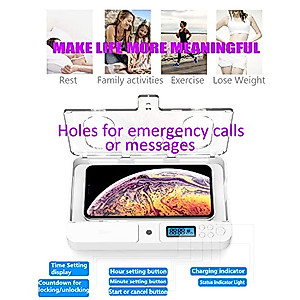 iDiskk Phone Jail Lock Box with Timer, iPhone Timer LockBox for Android Sumsung/Google/iPhone 14/13/13 pro/12/11/X/XR/XS/8/ Cell Phone Jail Lockbox for Kids/Students/Parents to get More Focused