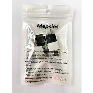 USB C to USB Adapter 4 Pack, USB Female to USB C Male OTG Adapter, USB C Adapter Compatible with MacBook Pro, Samsung Galaxy, Type-C Phones, Laptops, Tablets and More (2 Black and 2 White)