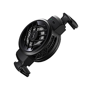 Cell Phone Cooler Black Shark Fun Cooler 2Pro, Cellphone Radiator with LED Temperature Display/Sleep Timer/Fan Speed Settings for 2.63-3.46 inches iOS/Android Semiconductor Heatsink Cooling