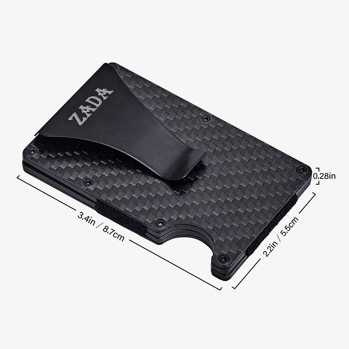 Carbon Fiber Wallets For Men/Money Clips For Men/Carbon Fiber Money Clip/RFID Money Clip/Credit Card Holder/Grid Walle