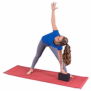Body-Solid Tools Yoga Block - High-Density Foam Blocks for Yoga, Pilates, Flexibility & Support - Ideal for Iyengar, Anusara, Ashtanga, Restorative or Power Yoga - With Beveled Edges for Soft Grip