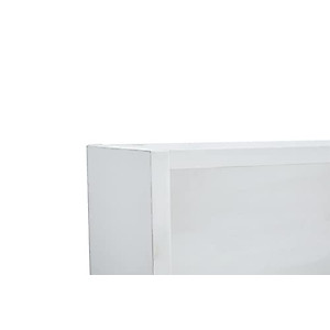 Fulocseny Over The Toilet Storage Cabinet,Over Toilet Bathroom Organizer with Sliding Door,Double Door Bathroom Organizer Toilet Cabinet,Freestanding Above Toilet Rack with Open Shelves (White)