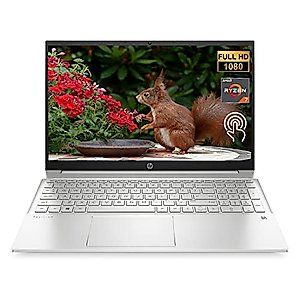 HP 2022 Newest Pavilion Laptop, 15.6" Full HD Touchscreen, AMD Ryzen 7 5825U 8-Core Processor, 32GB DDR4 RAM, 1TB PCIe NVMe SSD, Backlit Keyboard, Webcam, HDMI, Wi-Fi 6, Bluetooth, Windows 11 Home