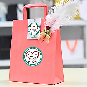 500 Healthcare Workers Thank You Stickers Thank You for All You Do for Us Labels 1.5" Nurse Essential Workers Appreciation Themed Sticker for Doctors Cards, Envelopes,Package Sealing