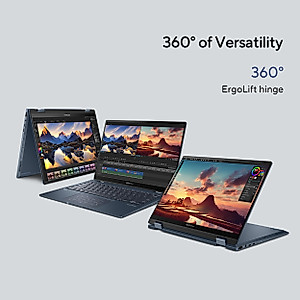 ASUS Zenbook 14 Flip OLED Laptop, 14â€ OLED Touch Display, Intel Evo Platform, Intel Core i7-1360P CPU, Intel Iris Xe Graphics, 16GB RAM, 1TB SSD, Windows 11 Home, Ponder Blue, UP3404VA-DS74T