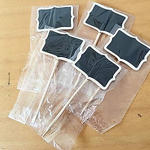 10pcs Plant Labels, Garden Markers Signs Garden Markers for Plants Outdoor Waterproof Reusable Garden Labels for Flower Bed, Pots, Planters Wooden Garden Markers for Plants Outdoor Waterproof