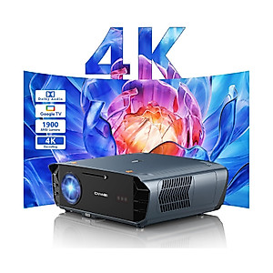 HD Smart Wi-Fi Portable Projector Android 5000+ Apps, 7000Lumen LCD Bluetooth Movie Projectors Home Entertainmen,Compatible with HDMI USB VGA Netflix Prime Video Wireless Cast Smartphone Projector