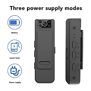 Airshi Body Camera Rotating Lens Pocket Camera Night Magnetic for Sports