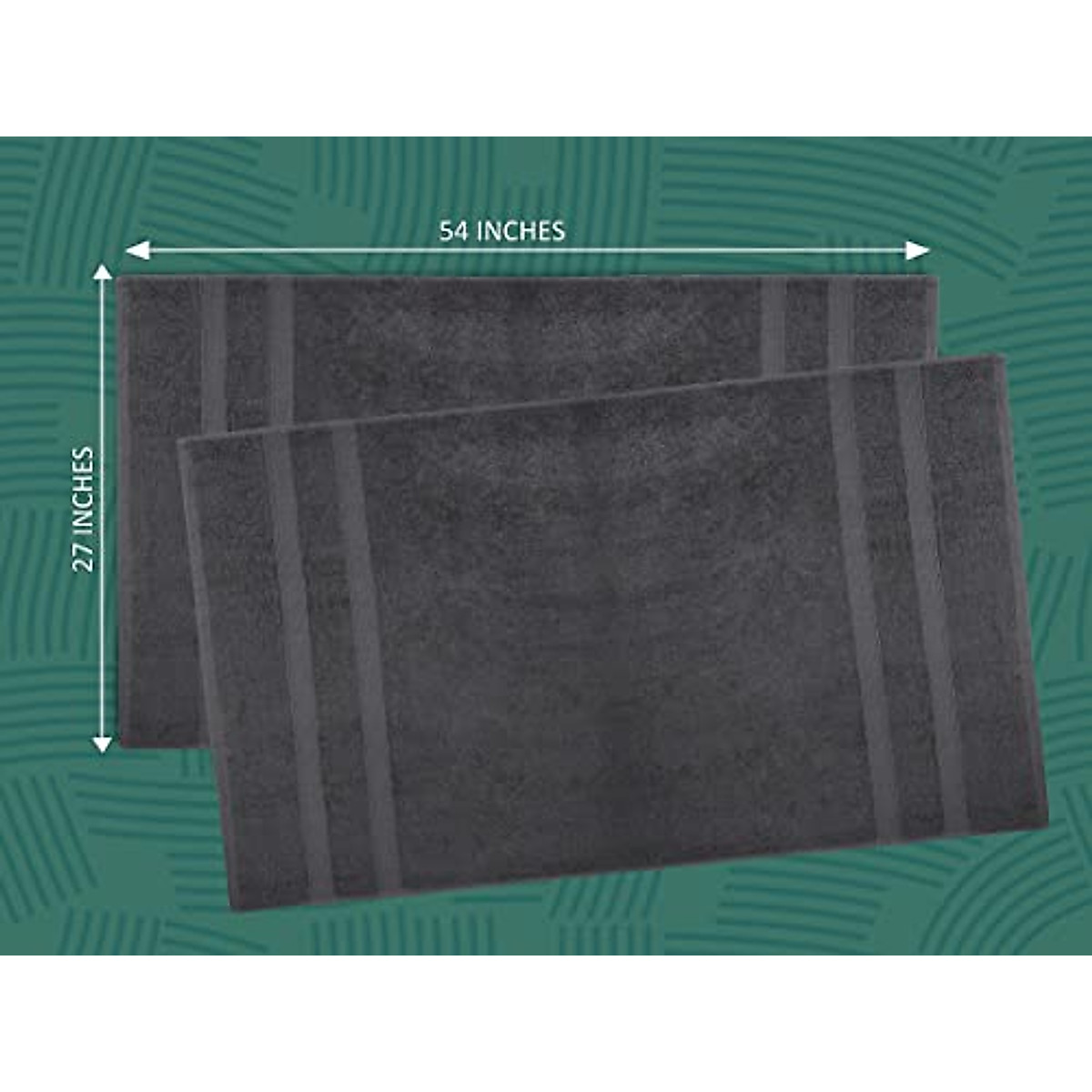 ZUPERIA Classic Bath Towels - 6 Pack - 27" x 54" - Ultra Soft 100% Cotton Large Bathroom Towels, Highly Absorbent Towel for Bathroom, Ideal for Pool, Home, Gym, Spa, Hotel (Assorted)