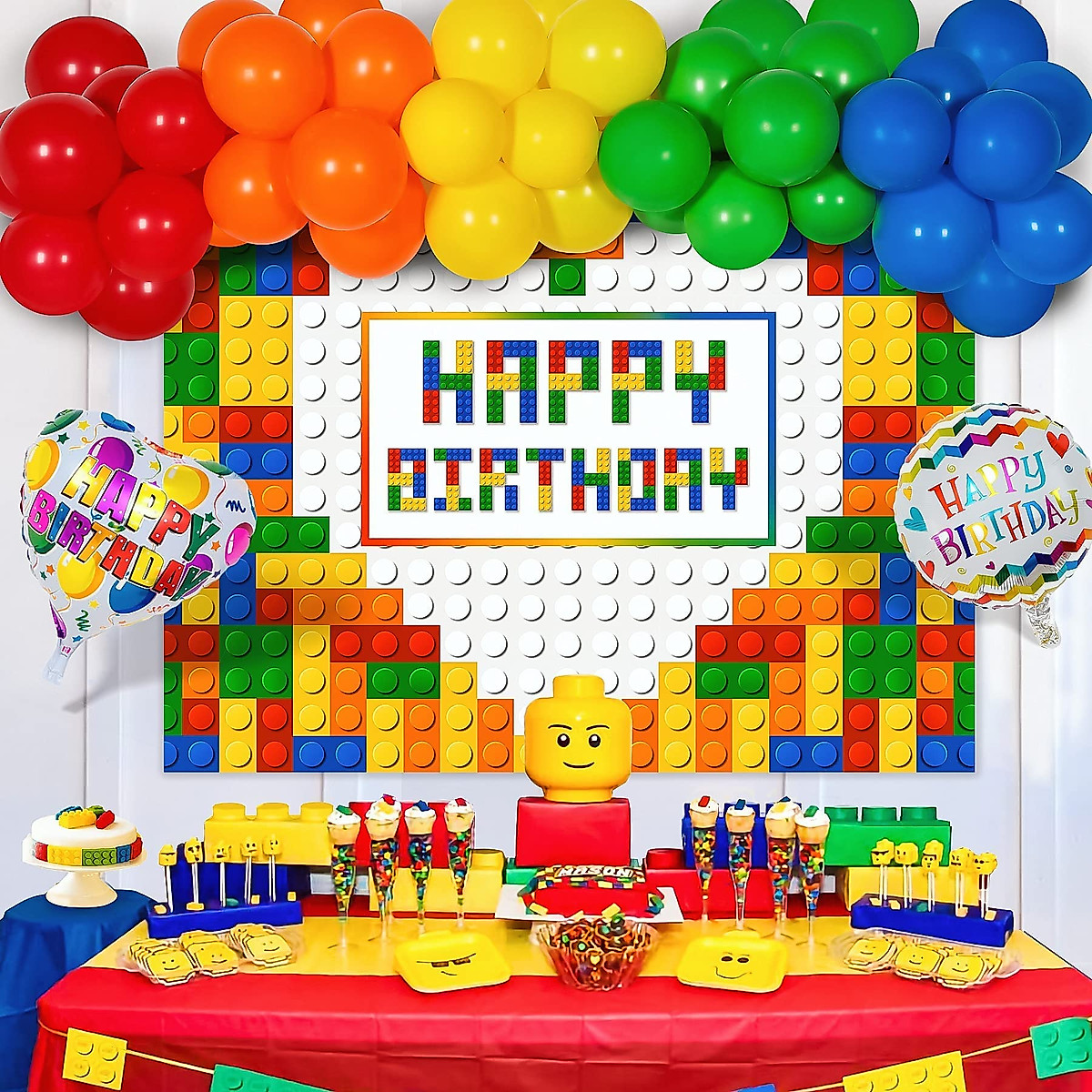 Building Blocks Party Decorations & Supplies Kit | toohoo