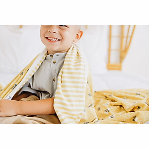 Copper Pearl Three-Layer Baby Blanket: Soft Quilts for Boys & Girls | Breathable, Cozy Blanket for Newborns & Toddlers | 46x46 Premium Polyester/Rayon | Honeycomb