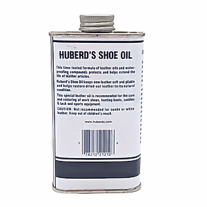Huberd’s Shoe Oil - Leather Conditioner and waterproofer Since 1921. Easy Pour Formula waterproofs, softens, and Conditions Boots, Shoes, Bags, Belts, Gloves, Saddles, tack and Harness.