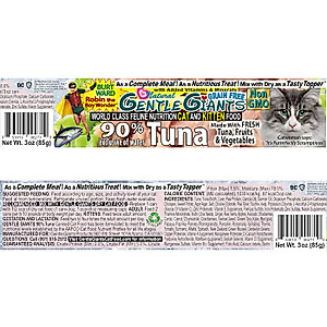 Gentle Giants Tuna Wet Cat Food, 3 oz., Case of 24, 24 X 3 OZ