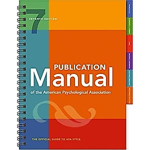 NEW-PUBLICATION MANUAL OF THE AMERICAN PSYCHOLOGICAL ASSOCIATION, SEVENTH EDITION