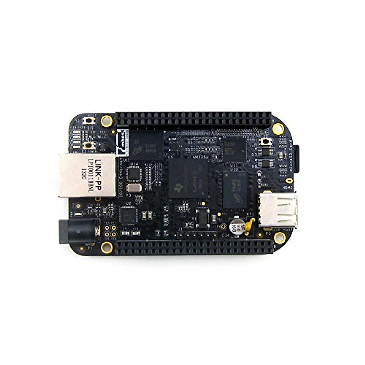 BB Black/BeagleBone Black Single Board Rev C 1GHz ARM Cortex-A8 512MB DDR3 4GB 8bit eMMC Board for Developers and Hobbyists