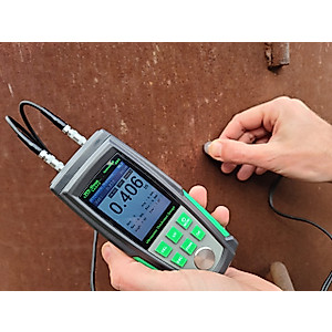 Ultrasonic Thickness Gauge Industrial-882 / Steel, Metals, Plastic, Glass, PVC, Pipes Thickness Gauge Meter – Range 0.039 to 8.85 inch| 2.4” HD Color LCD | Auto Calibration (All materiаl)