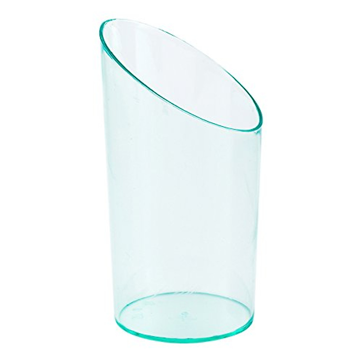 Restaurantware 3 Ounce Shot Glasses 100 Round Incline Cups - With Seagreen Finish Disposable Plastic Shot Glasses For Serving Samples At Wedding Banquets And Catered Events