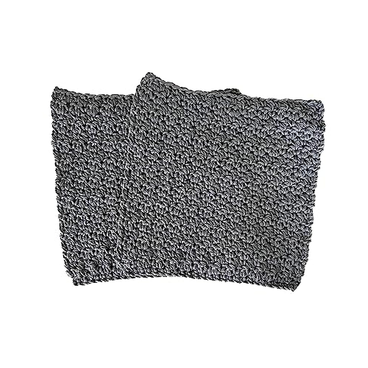 Gray Handmade Crochet Cotton Dish cloth - Approx 7 inches square - Set of 2