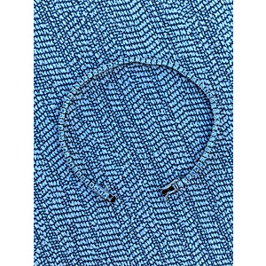 HarlemBling Real Solid 925 Sterling Silver 2mm CZ Tennis Bracelet - 6-8.5" Iced Diamond One Row Bracelet - Thin & Great For Classy Everyday Look (7.5)