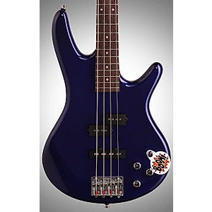 Ibanez 4 String Bass Guitar, Right Handed, Jewel Blue (GSR200JB),34 inches