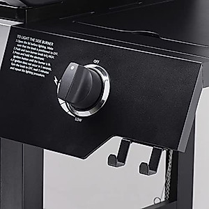 VANSTON Liquid Propane Gas Grill, Stainless Steel BBQ Grill High Performance 3 Burners with Side Burner, 48,000 BTU Cart Style Perfect Patio Garden Picnic Backyard Barbecue Grill.