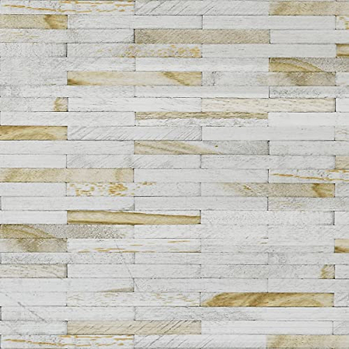 OSP Home Furnishings Brighton Console Table, Mosaic Top and White Metal Frame