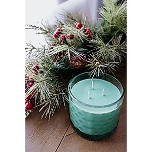 Gold Canyon™ - Holiday Wreath Scented Candle, Three-Wick, 100% Natural Soy Wax, Notes of Fresh Siberian Pine, Earthy Balsam Fir, and Bright Berries