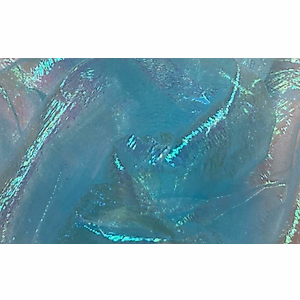 45 inch Turquoise Iridescent Crushed Shimmer Organza Fabric by The Yard