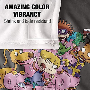Rugrats Blanket, 36"x58" Rugrats Chair Silky Touch Super Soft Throw Blanket