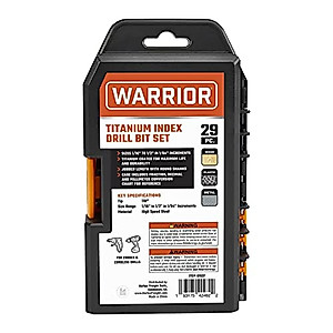 Titanium Nitride High Speed Steel Drill Bit Set 29 Piece