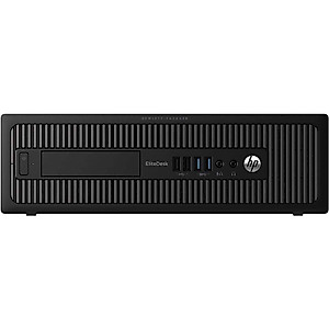 HP Elite Desk 800 G1 SFF Desktop PC - Intel Quad Core i5 4570 3.2Ghz 8GB DDR3 RAM, 500GB, DVD ROM, Display Port, USB 3.0, VGA, Free Keyboard, Mouse, WiFi Adapter, Windows 10 Pro(Renewed)