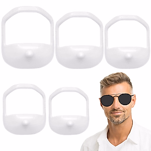 5 PCS Goat Beard Shaving Styling Template for Men, Different Size Goatee Trimming Stencil, Beard Shaper Styling Tool for Hairline Line-up, Sideburns, Mustache