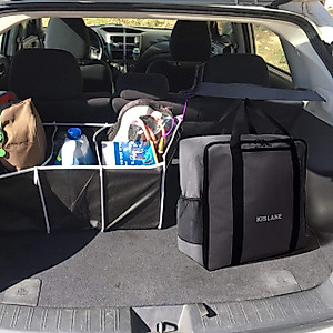 KISLANE Griddle Carrying Bag Fits for Blackstone 17’’ Tabletop Griddle, Griddle Accessories Storage for Outdoor BBQ, Gatherings, Camping (Grey)