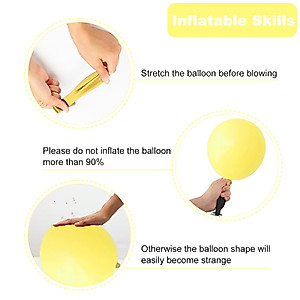 RUBFAC 154pcs Yellow Balloon Garland Different Sizes 18 12 10 5 Inches for Orange Balloons Garland Arch, Little Cutie Baby Shower Decor, Tangerine Theme Birthday Graduation Wedding Party Decorations