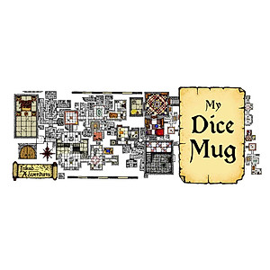 CafePress My Dice Mug Dungeon Map Ceramic Coffee Mug, Tea Cup 11 oz