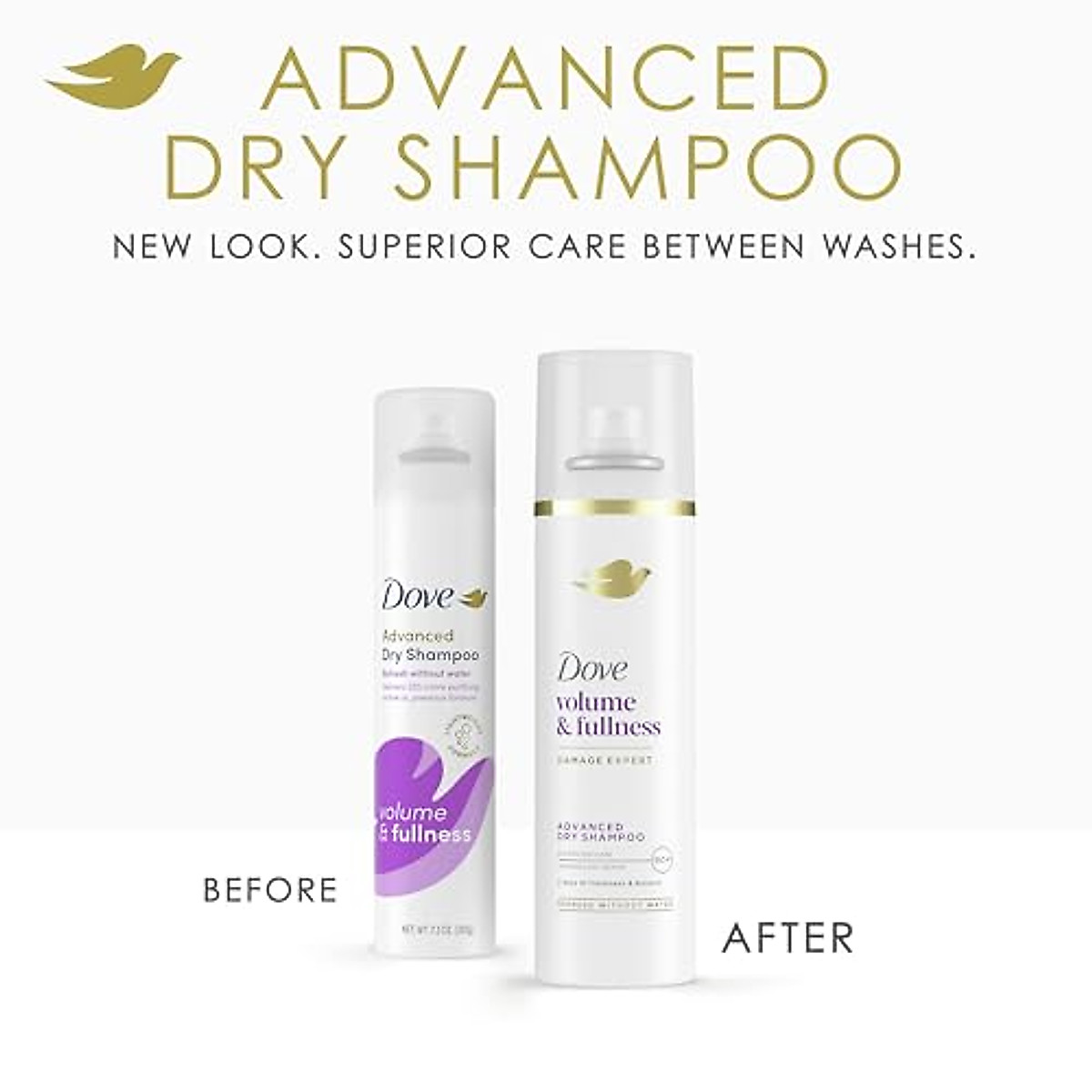 Dove Dry Shampoo for 2 Count for Oily Hair Volume & Fullness for Refreshed Hair 5 oz