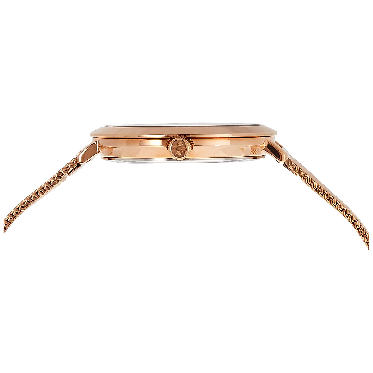 Ted Baker Women's Quartz Stainless Steel Strap, 12 Casual Watch (Model: BKPAMF1049I), Rose Gold/Black/Multi