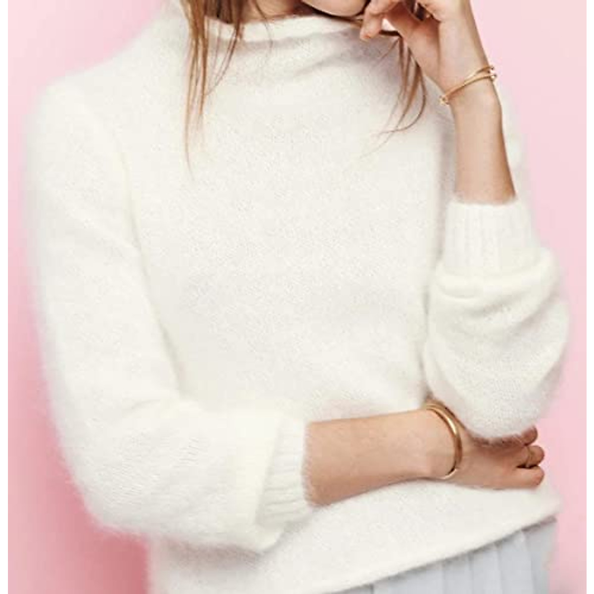 YUYOYE Angora Wool Yarn for Crochet and Knitting, Super Soft Warm Knitting Yarn Luxurious Fluffy Yarn (09-Grey)