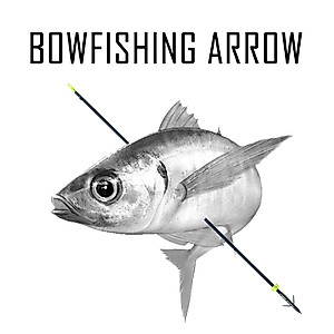 e5e10 Archery Bowfishing Arrows Hunting 34inch Solid Fiberglass Arrows with Broadhead for Compound Bow and Recurve Bow 6pcs (Black)