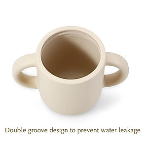 PandaEar Silicone Baby Feeding Set & 2 Pack 100% Tiny Silicone Drinking Training Cup