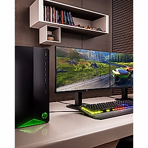 HP Pavilion Gaming Desktop, AMD Radeon RX 5500, AMD Ryzen 3 5300G Processor, 8 GB RAM, 512 GB SSD, Windows 11 Home, 9 USB Ports, Keyboard and Mouse Combo, Pre-Built PC Tower (TG01-2022, 2022)