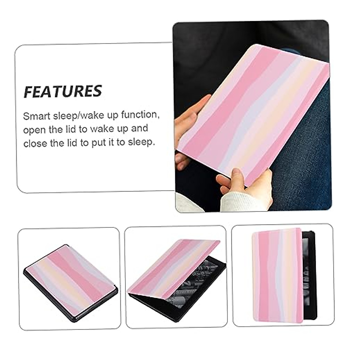 Mikikit E-Reader Case case Ebook Reader ereaders for e- Reader e- Protective for e-Reader auto Wake Protective case Ultra Thin Shell Protection Cap Pattern Protective Case