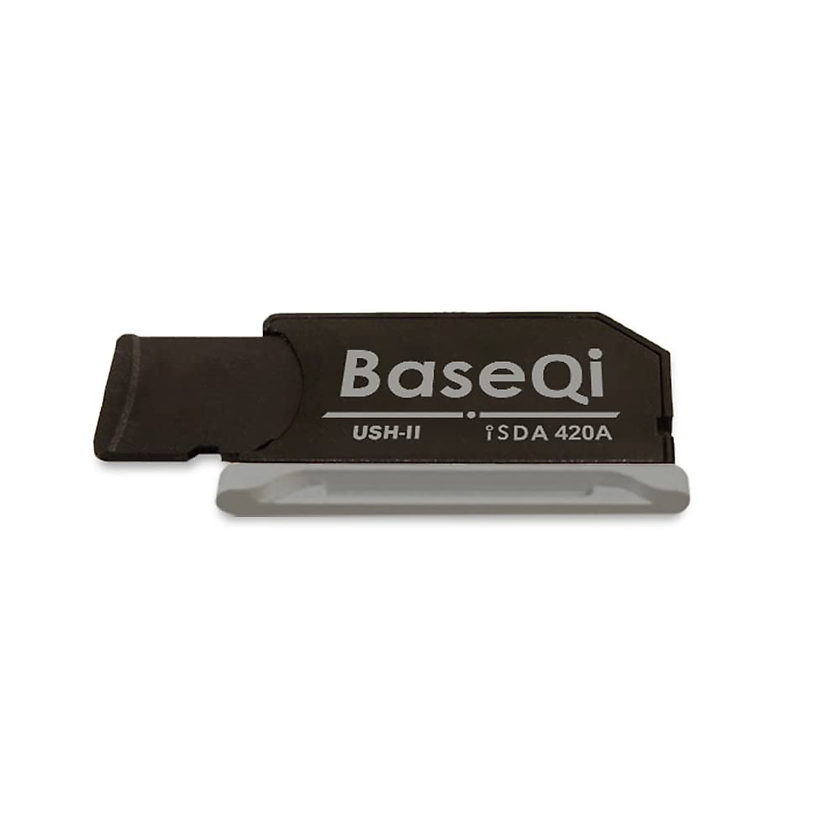 BASEQI UHS-II Aluminum microSD Adapter for 2021 M1 MacBook Pro 14 & 16” (Space Gray)