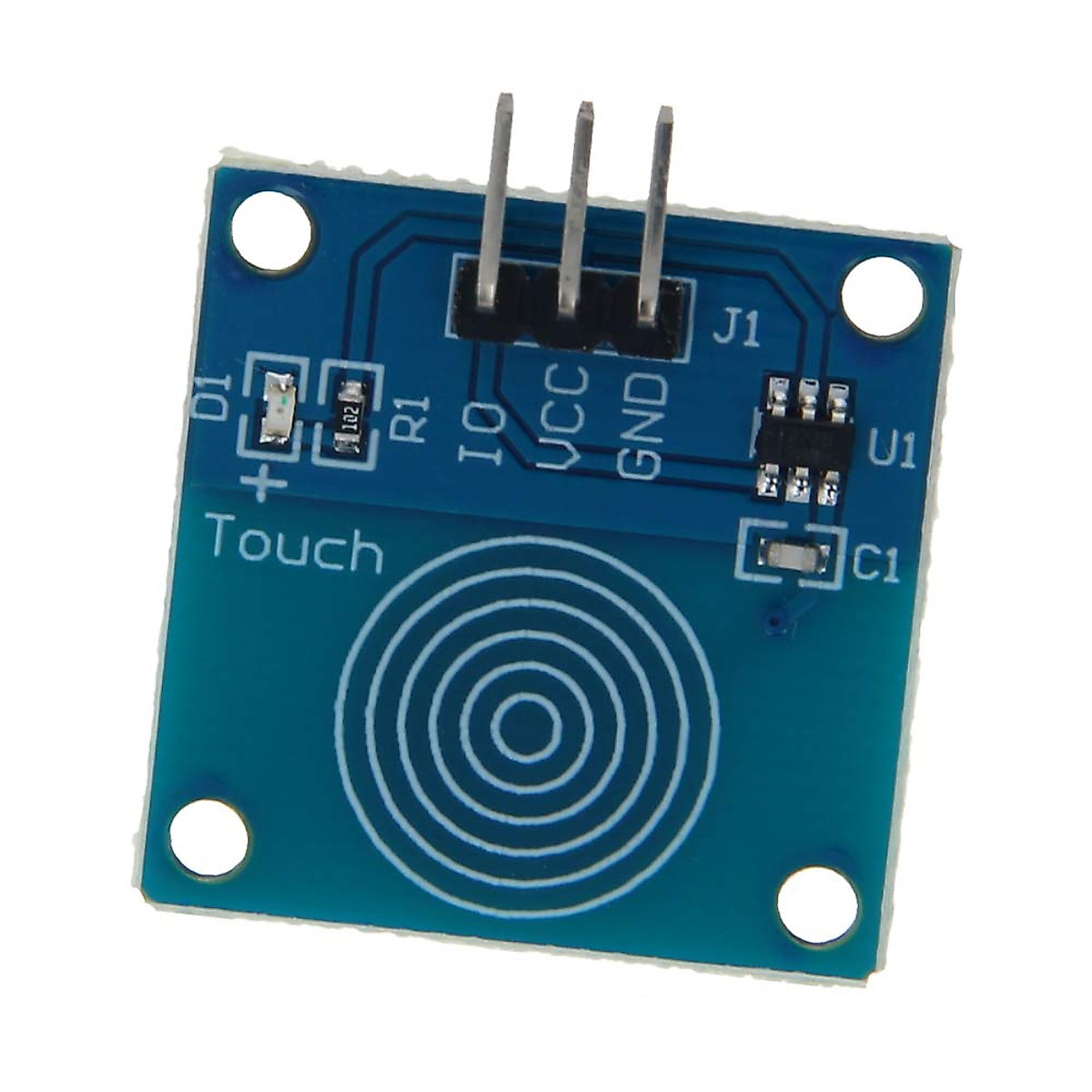 Fielect 4-Key Capacitive Touch Sensor Pad Module TTP224B for Arduino,Replacing The Traditional Touch Button